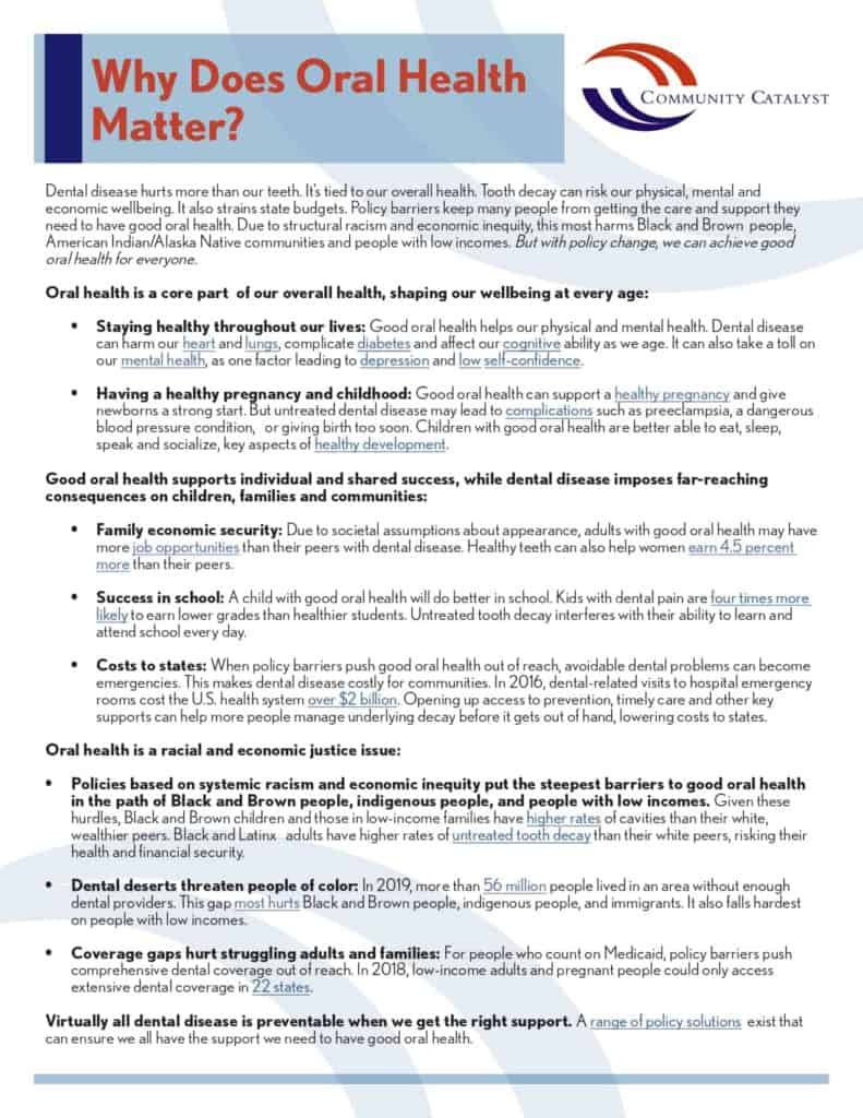 Request Materials | (PCOH) PA Coalition for Oral Health